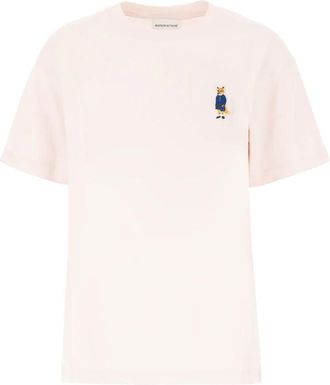Maison Kitsun&eacute; Femme, Tops, Rose, Taille: 36 FR Dressed Fox Comfort T-Shirt