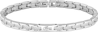 Lacoste Gliederarmband für Damen Kollektion METROPOLE in Edelstahl mit Geätztem Petit Piqué - 2040466