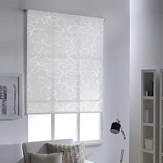 Madéco Rollo aus Voile Santorini, Weiß - L 64 x H 190 cm