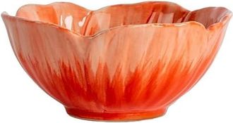 By On ByOn Poppy Schale in Blumenform Rot aus Steingut, Größe: 11cm, 5283907906