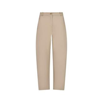 Object Pantalon barrel en coton m&eacute;lang&eacute;