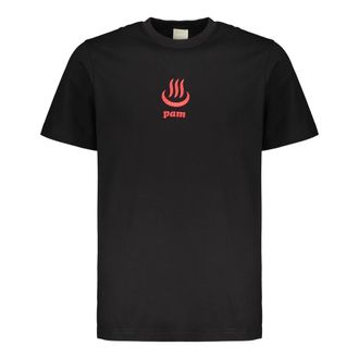 P.A.M. Bio-Baumwoll-T-Shirt mit R&uuml;ckendruck - - Tops - Herren - Schwarzk - M