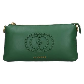La Carrie Geflochtene Mini-Ledertasche mit Logo - - Bags - Damen - Gr&uuml;n - ONE SIZE
