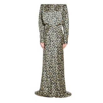 Petar Petrov Femme, Robes, Multicolore, Taille: 38 FR Batwing Full Length Dress