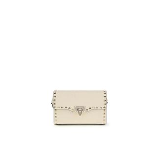 Valentino Garavani Femme, Sacs, Beige, Taille: ONE Size Bos Taurus Shoulder Bag