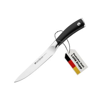 Greta Magnusson-Grossman 015PF - Professional | Obst- & Gem&uuml;semesser 23,5 cm | Ultrascharfer K&uuml;chenmesser | Deutschem Edelstahl Klinge 12,3 cm | mit Ergonomischen Griff 11,2 c
