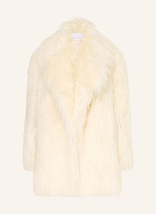 Frankie Shop Kunstfell-Jacke Liza weiss