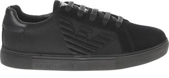 Emporio Armani Homme, Chaussures, Noir, Taille: 42 EU Baskets