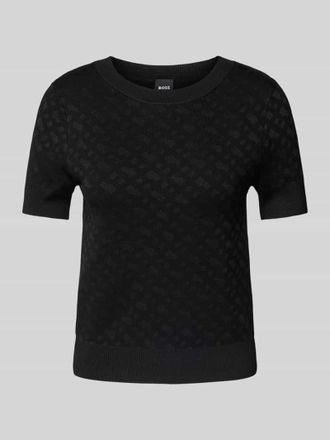 HUGO BOSS Strickshirt mit Rundhalsausschnitt Modell Forkena