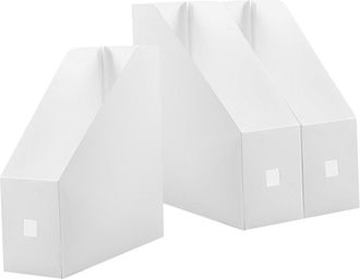 BESTONZON 3 St&uuml;ck Schreibtisch Organizer aus Kunststoff Dokumentenablage und Buchhalter 9X24X27cm Milchig Transparent f&uuml;r B&uuml;ro und Zuhause