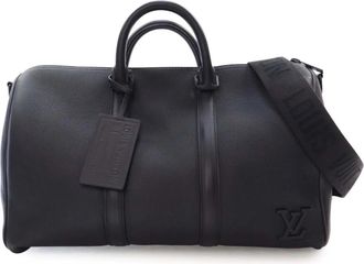 Louis Vuitton Weekender - Aerogram Keepall Bandouliere 40 - Gr. unisize - in Schwarz - f&uuml;r Damen