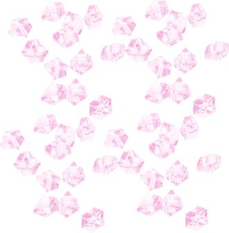 Cabilock 300 Stück Kristall Crushed Ice Farbige Künstliche Eiswürfel Künstliche Eiswürfel Vasenfüller Eiskristalle Dekor Diamanten Zur Dekoration Crushed Ice D