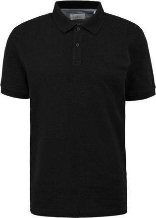 s.Oliver Poloshirt Basic (1-tlg) Piqué, Kragen, Knöpfe, Logo-Stickerei