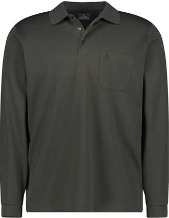 Ragman Herren Polo-Shirts gr&uuml;n Baumwoll-Piqu&eacute;