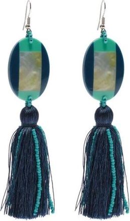 Maliparmi Maliparmi, Femme, Accessoires, Vert, Taille: ONE Size Elegant Stone Earrings