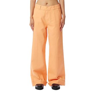 Obey Mila Work Pant - Femme - Pantalons - Orange - Taille: W28