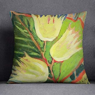 Bonamaison Le Jardin du Lin Kissenh&uuml;llen, Cotton, Mehrfarbig, 45x45