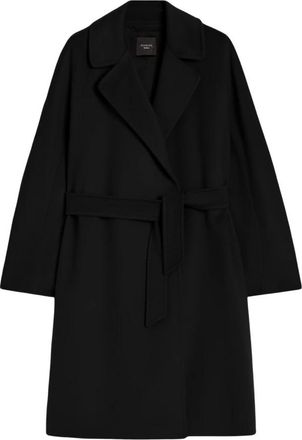 Max Mara Femme, Manteaux, Noir, Taille: 38 FR Manteau portefeuille Corte
