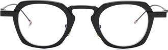Thom Browne Brille mit geometrischem Gestell - Grau