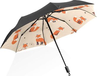 Montoj Montoj Regenschirm mit Fuchs-Motiv, UV-Schutz