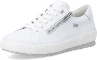 Remonte RemonteTEX D0700 Baskets &agrave; lacets pour femme, semelle l&acirc;che, imperm&eacute;able, remonteTEX, Blanc 80, 44 EU