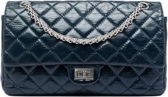 Chanel Sac bandouli&egrave;re Reissue Double Flap Pre-owned - Femme - Pre-owned - Bleu - Taille: ONE Size