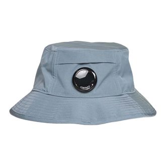 C.P. Company C.p. Company, unisex, Accessoires, Bleu, Taille: L Chrome-R Lens Bucket Hat