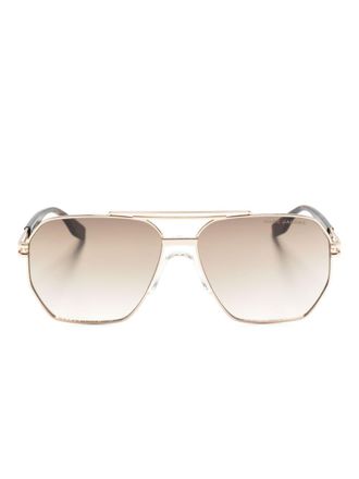 Marc Jacobs lunettes de soleil à monture pilote - Or