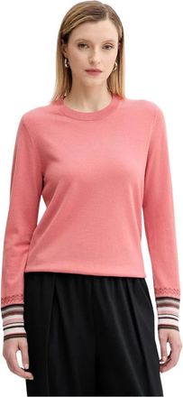 Paul Smith Femme, Pulls, Orange, Taille: 42 FR Pull &agrave; col rond ray&eacute;