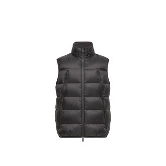Moncler Moncler Reticone Down Gilet, Men, Black, Size: 0