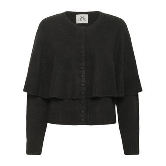 Karen by Simonsen Damen, Strickwaren, Schwarzk, XSGröße