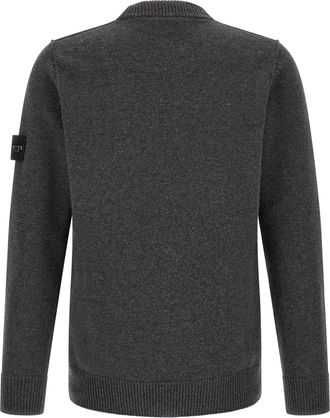 Stone Island Wool Crew Neck Sweater - Gray