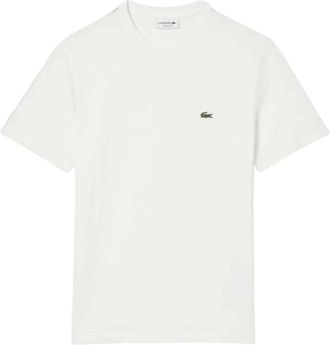 Lacoste Homme, Tops, Beige, Taille: M Th0888 T-Shirt &agrave; Bandes Logo