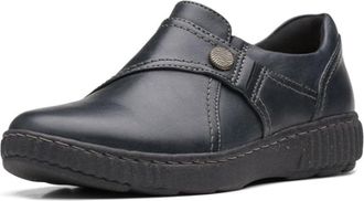 Clarks Damen Kollektion Loafer, Schwarzes Leat, 8 Wide