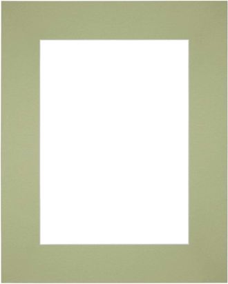 Yd. Passepartout 20x25 cm f&uuml;r Fotogr&ouml;&szlig;e 13x18 - Mintgr&uuml;n - Museumkarton - Au&szlig;enma&szlig;e 20x25 cm - Innengr&ouml;&szlig;e 13x18 cm