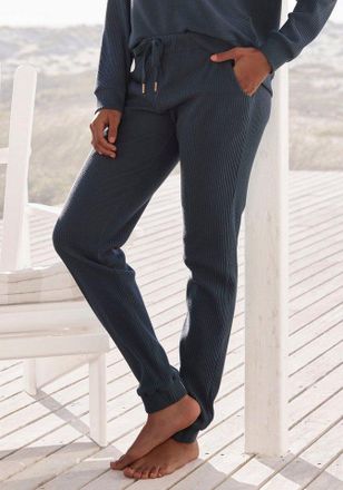 s.Oliver Relaxhose Sweathose aus Ripp-Qualit&auml;t mit Einrifftaschen, Loungewear