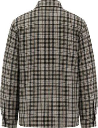 Woolrich Alaskan Check Shirt Jacket - Beige