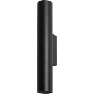 Forlight Forlight - Meds - Aplique de Pared Interior 2xGU10 de Metal Minimalista Cil&iacute;ndrico. Color Negro