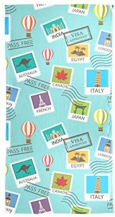 Montoj Montoj Écharpe de mariée pour femme Motif voyage autour du monde