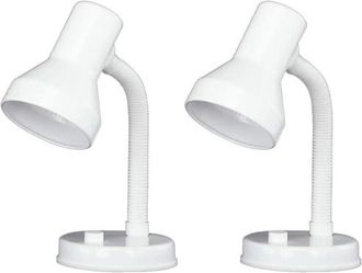 Trio Leuchten LED Tischleuchte Pronto 5027011-01, Kunststoff wei&szlig;, exkl. 1x E27 (Packung mit 2)