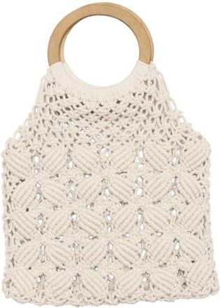 Hemobllo Sac Tissé Corde de Sac à Main Plage pour Femmes Artisanal pour Shopping Sorties et Usage Quotidien