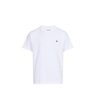 Vivienne Westwood T-shirt manches courtes &agrave; logo brod&eacute; en coton
