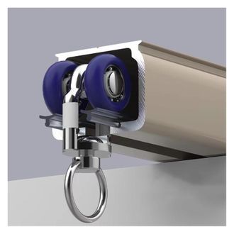 Generic Robuste Vorhangschienen-Deckenhalterung for schwere Vorh&auml;nge, extra lange, gerade Vorhangschiene for Privathaushalte, Raumteiler(Champagne,13m/42.6ft)