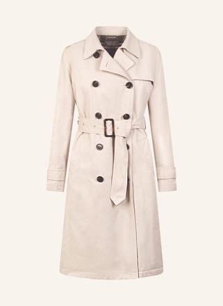 White Label Mantel Baumwoll Trenchcoat grau