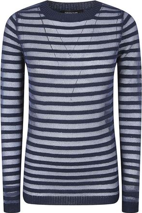 Fabiana Filippi Femme, Pulls, Bleu, Taille: 36 FR Pull &agrave; encolure bateau