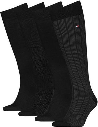 Tommy Hilfiger Kneehigh 4P Tin Giftbox M - lange Socken - Herren