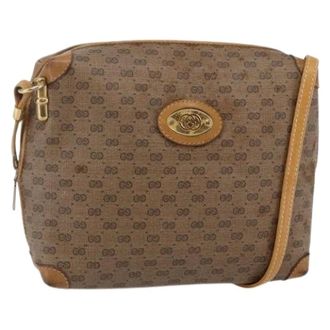 Gucci Sac bandouli&egrave;re vintage en toile Pre-owned - Femme - Pre-owned - Brun - Taille: ONE Size
