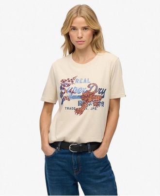 Superdry T-shirt d&eacute;contract&eacute; &agrave; logo vintage Tokyo