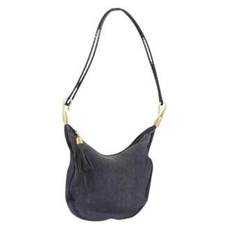 Celine Sac bandouli&egrave;re en toile Pre-owned - Femme - Pre-owned - Bleu - Taille: ONE Size