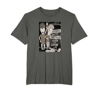 Beavis And Butt-Head Rock The World Dark T-Shirt